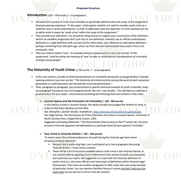 Essay Structure (STR) – One the Ohr